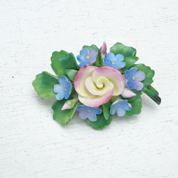 Cara Couture | Jewelry | Vintage Cara China Staffordshire Flower ...